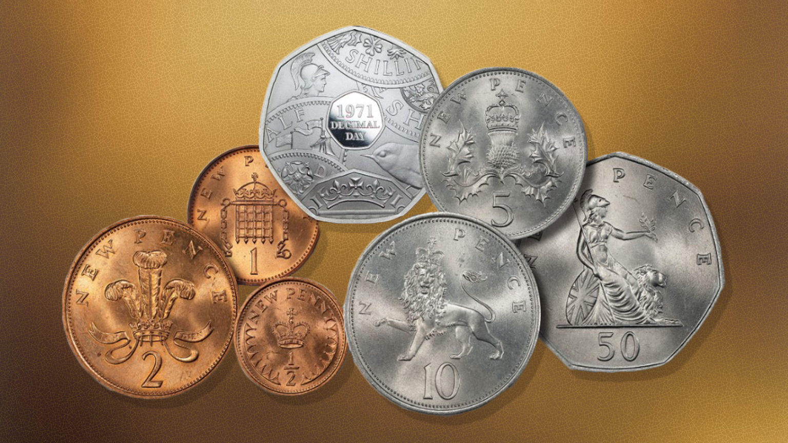 Queen Elizabeth II 1971-2021 Decimalisation 50th Anniversary Set