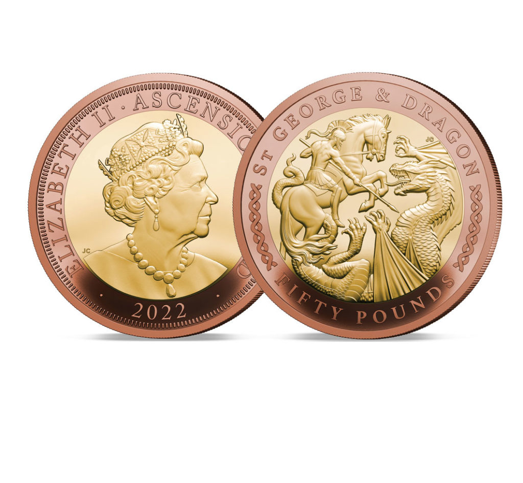THE 2022 ST GEORGE AND THE DRAGON BI-METALLIC GOLD SOVEREIGN RANGE BUY ...