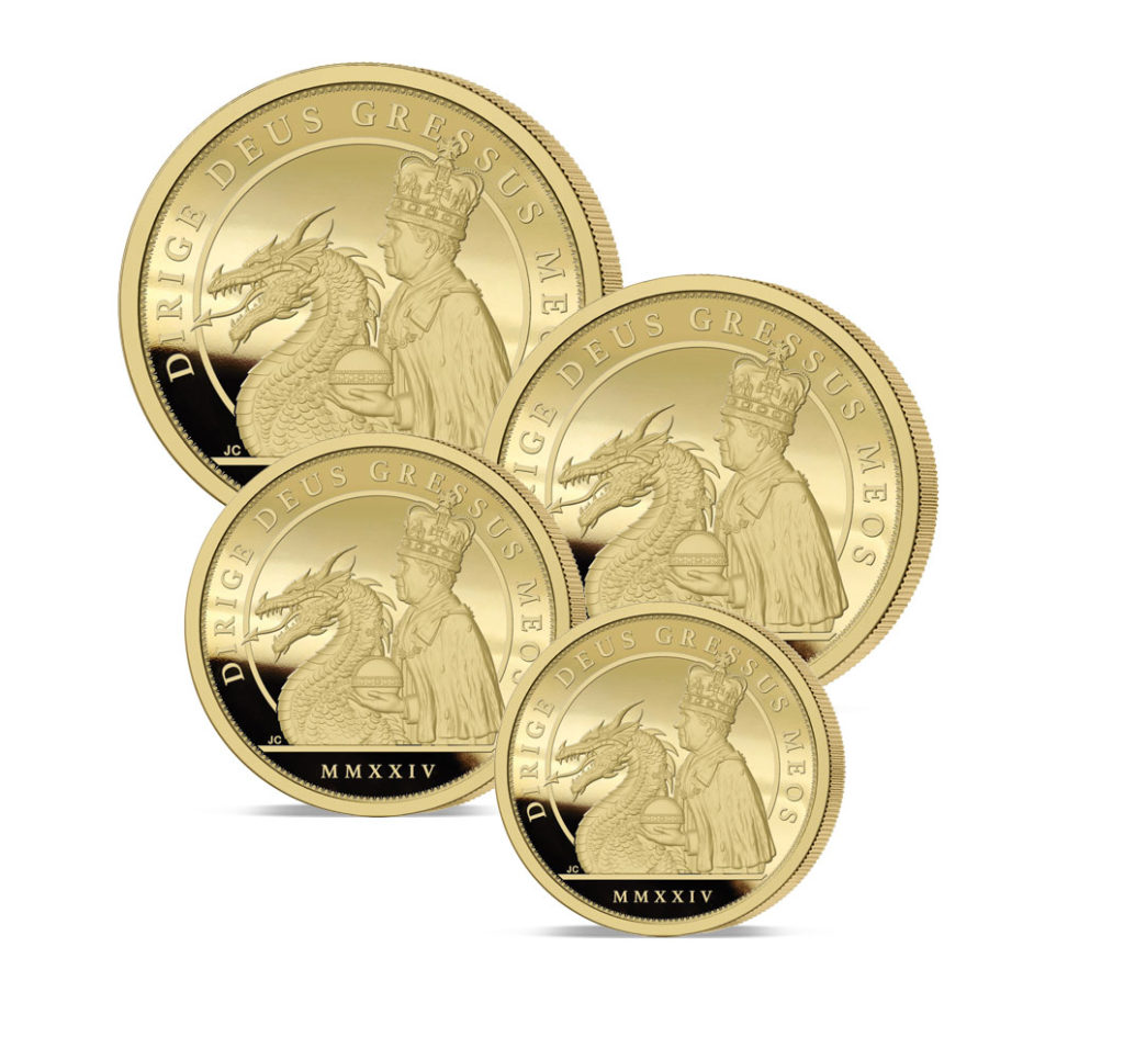 The King Charles III and the Dragon Gold Sovereign Range