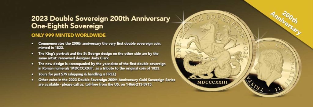 The Double Sovereign 200th Anniversary Gold Sovereign Range